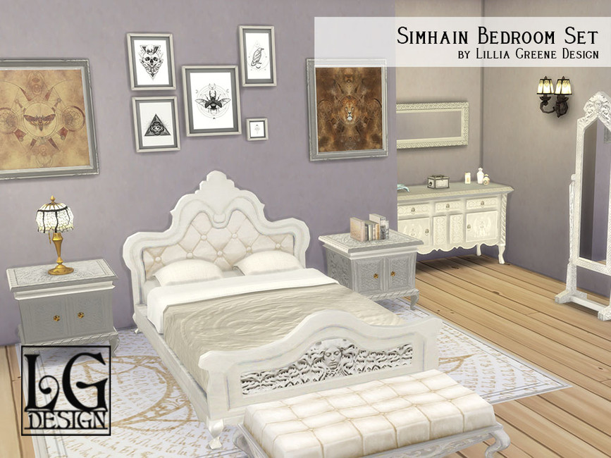 The Sims Resource - Simhain Bedroom Set