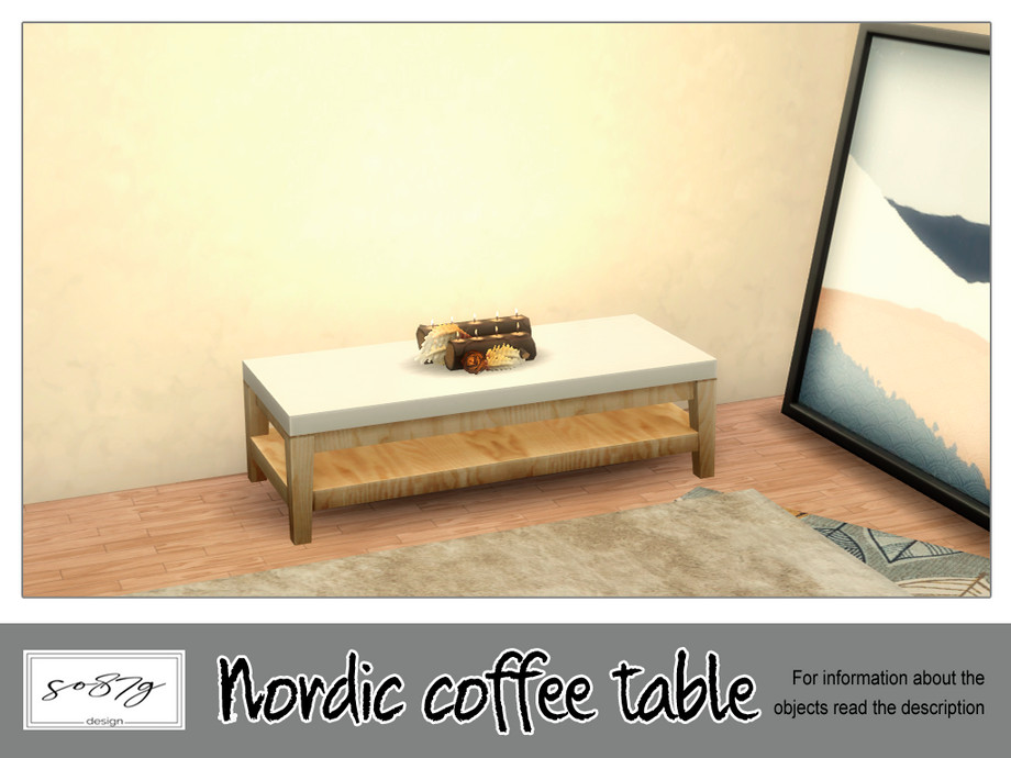 The Sims Resource | Nordic coffee table