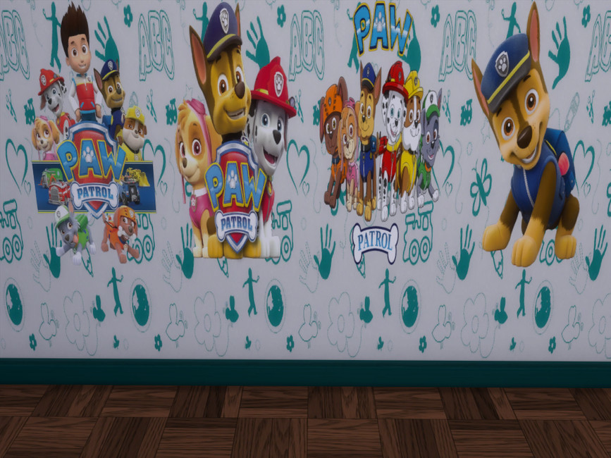 The Sims Resource - Paw Patrol Wall Stickers