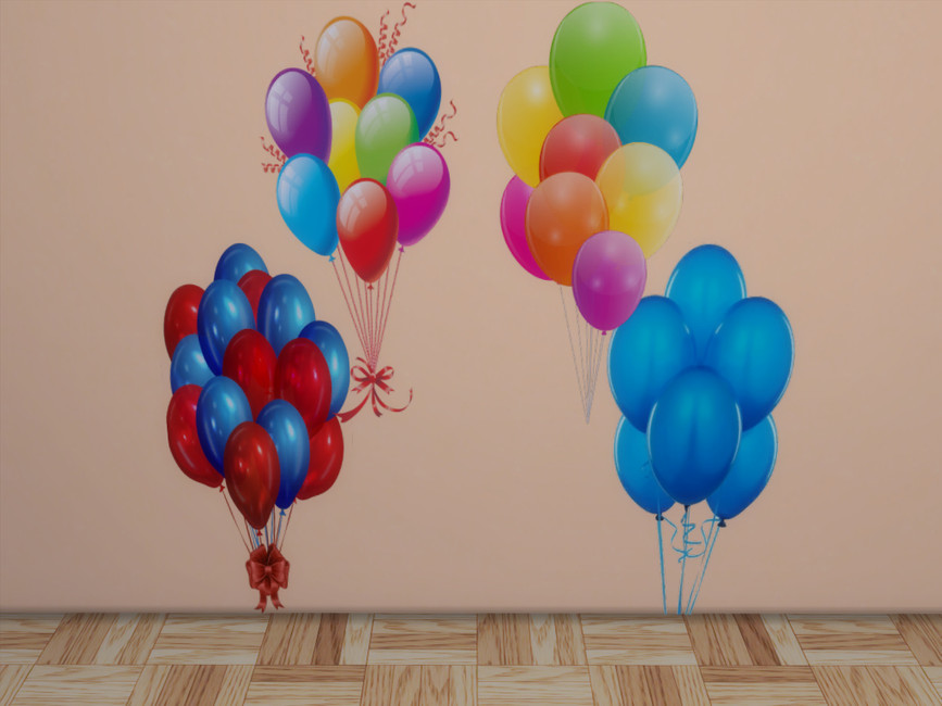 The Sims Resource - Balloons Wall Stickers