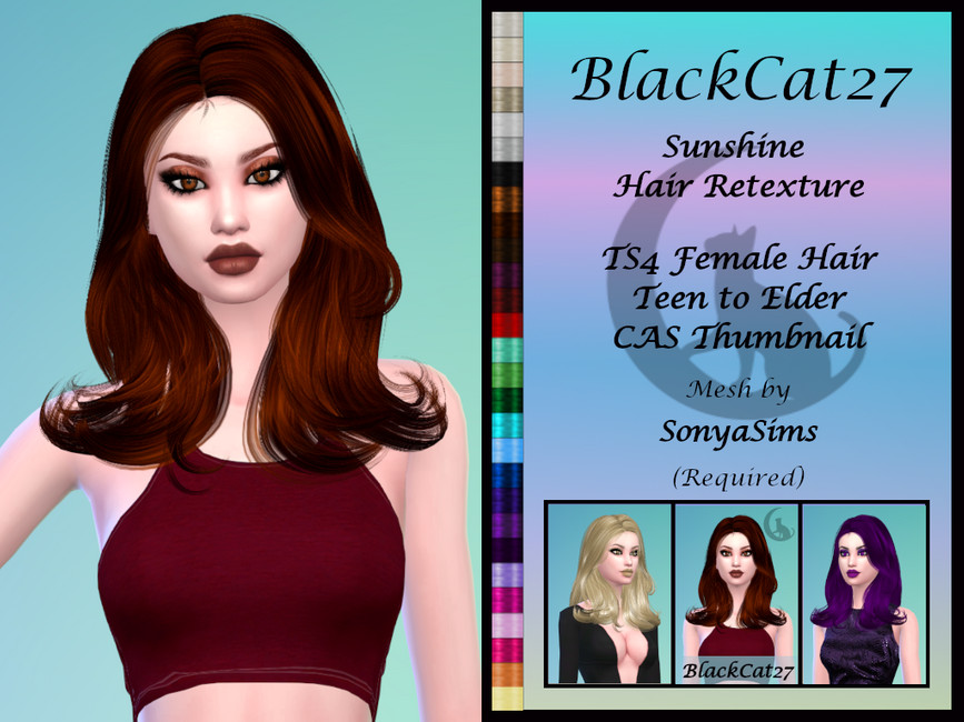 The Sims Resource - SonyaSims Sunshine Hair Retexture (MESH NEEDED)