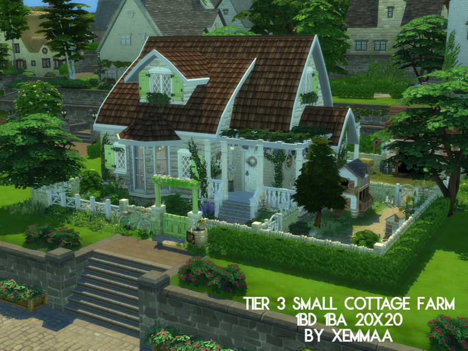 The Sims Resource | Tier 3 Small Cottage Farm (No CC)