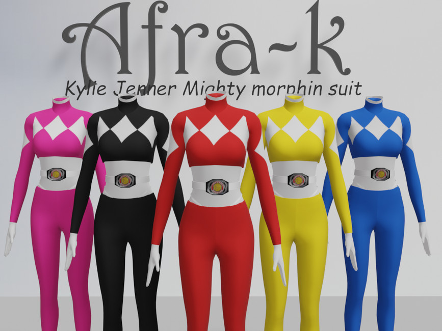 The Sims Resource - Kylie Jenner Mighty morphin costume