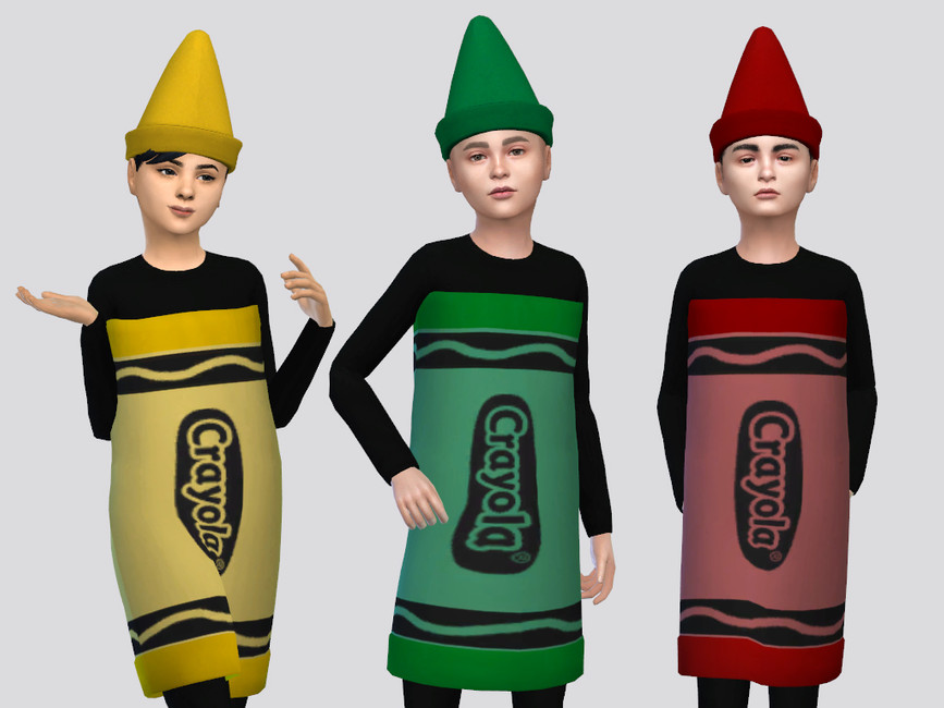 The Sims Resource - Crayons Hat Kids