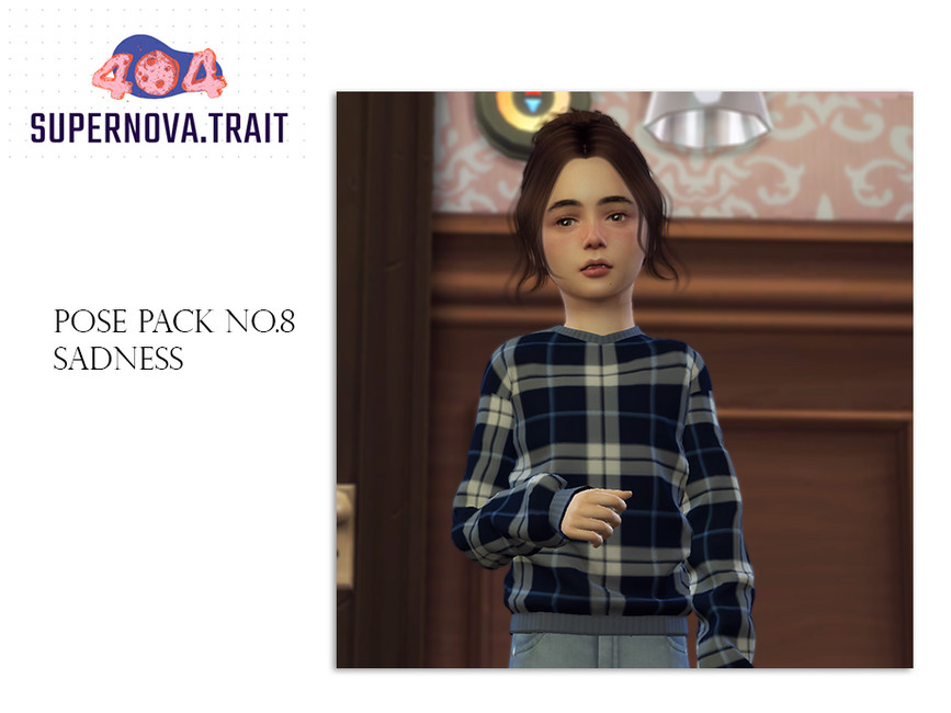 The Sims Resource - Sadness Children's Pose Pack