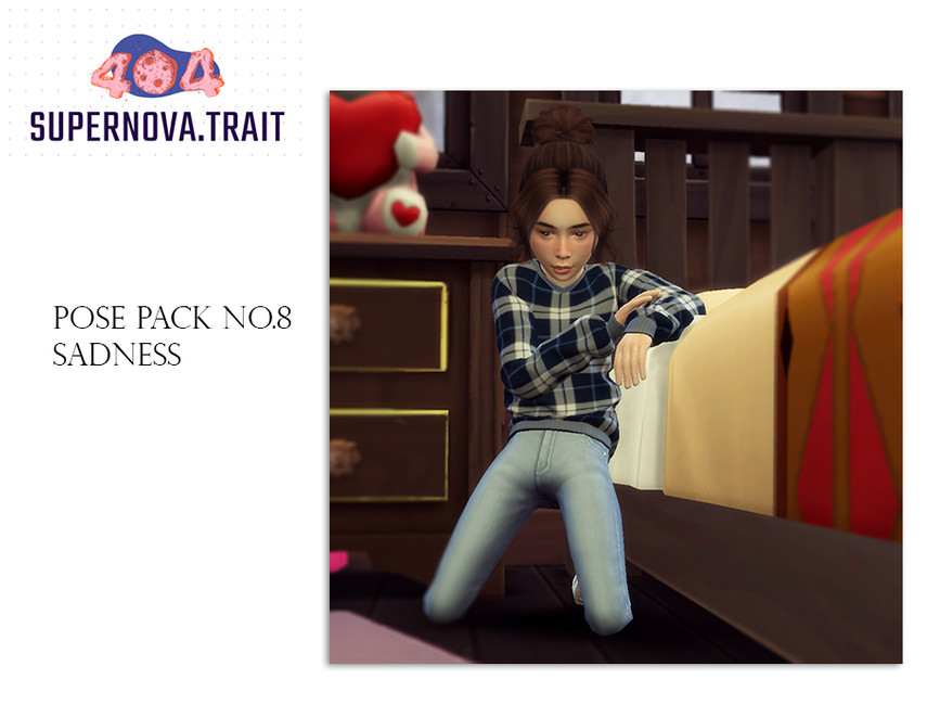 The Sims Resource - Sadness Children's Pose Pack