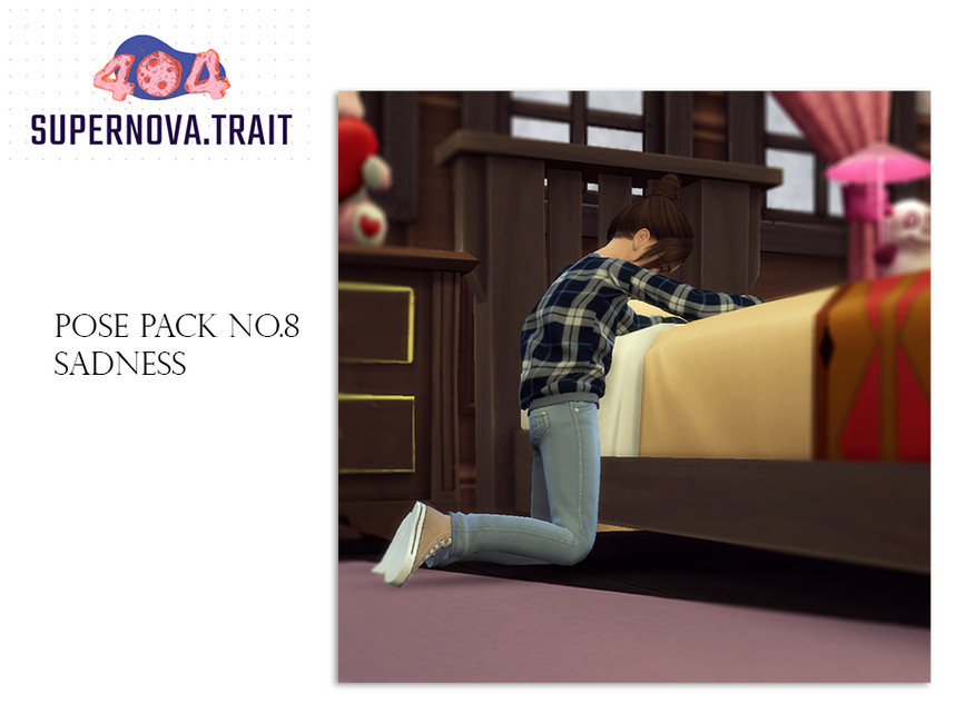 The Sims Resource - Sadness Children's Pose Pack
