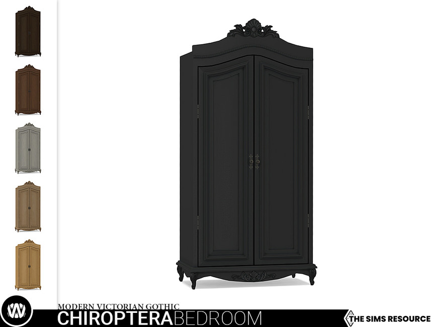 The Sims Resource - Modern Victorian Gothic - Chiroptera Wardrobe