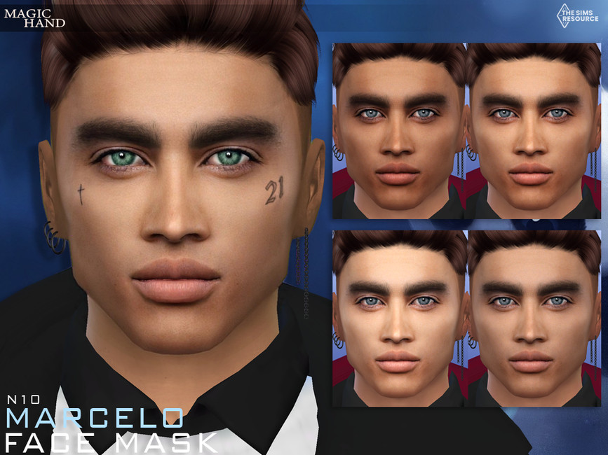 The Sims Resource - Marcelo Face Mask N10