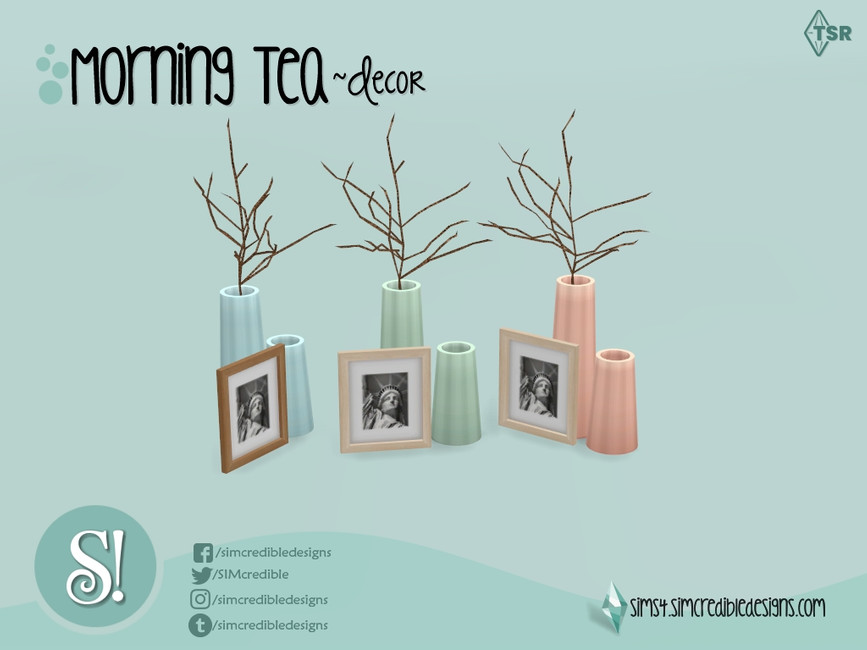 The Sims Resource - Morning Tea vases branches frame decor