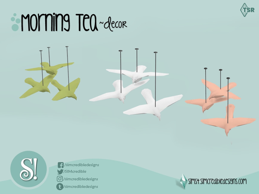 The Sims Resource - Morning Tea Birds Hanging