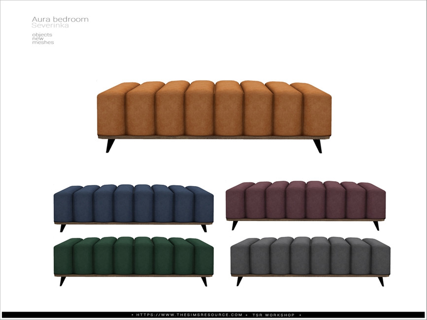 The Sims Resource - Aura bedroom - ottoman