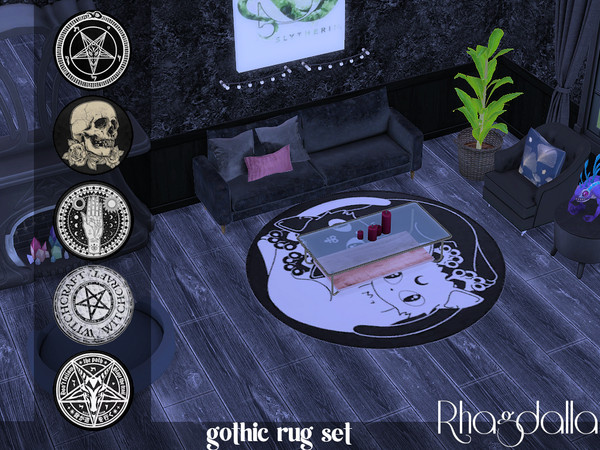 The Sims Resource | Gothic Rug Set