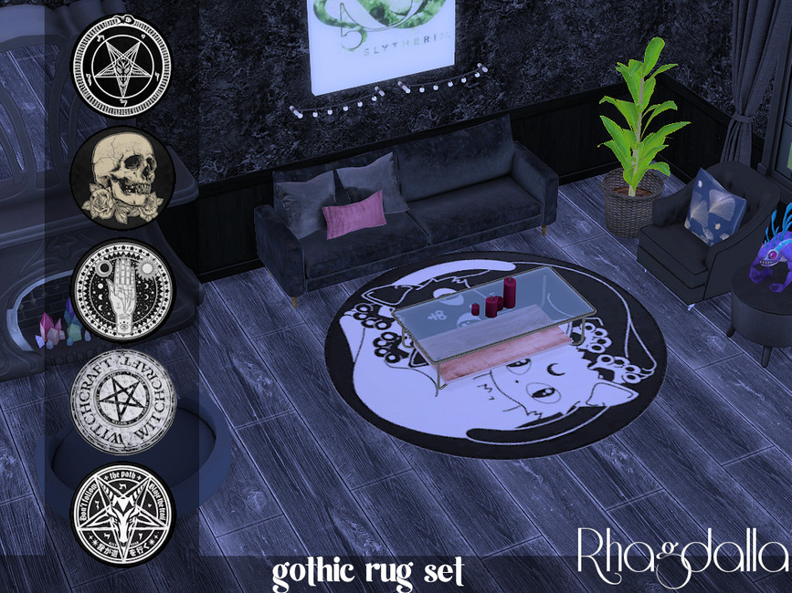 The Sims Resource - Gothic Rug Set