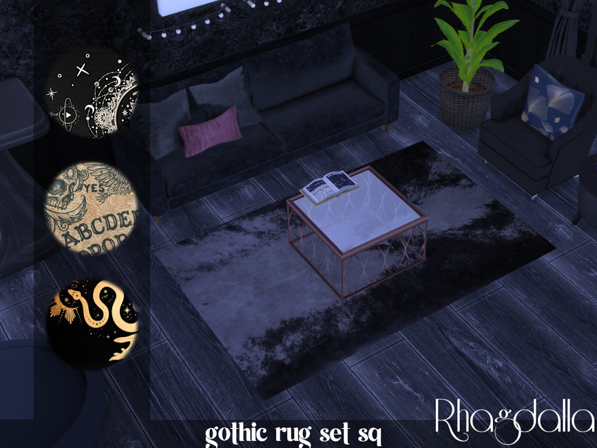 The Sims Resource - Gothic Rug Set SQ