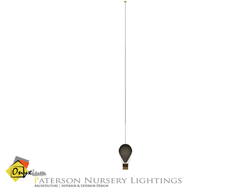 The Sims Resource - Paterson Air Balloon Ceiling Lamp Tall