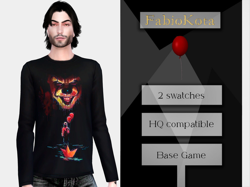 The Sims Resource - Pennywise Shirt
