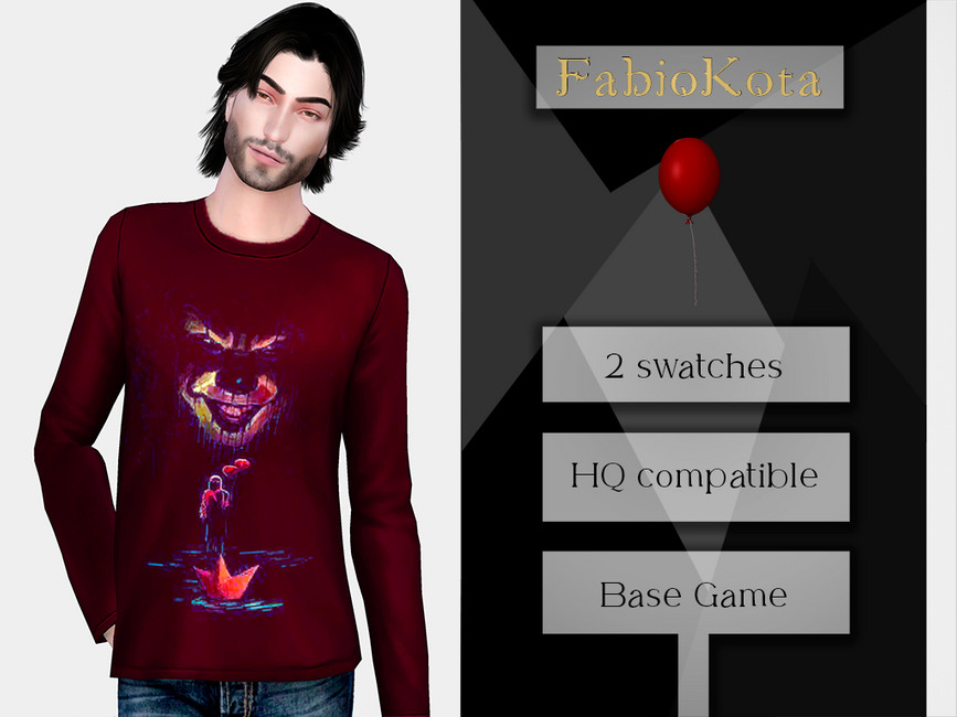 The Sims Resource - Pennywise Shirt