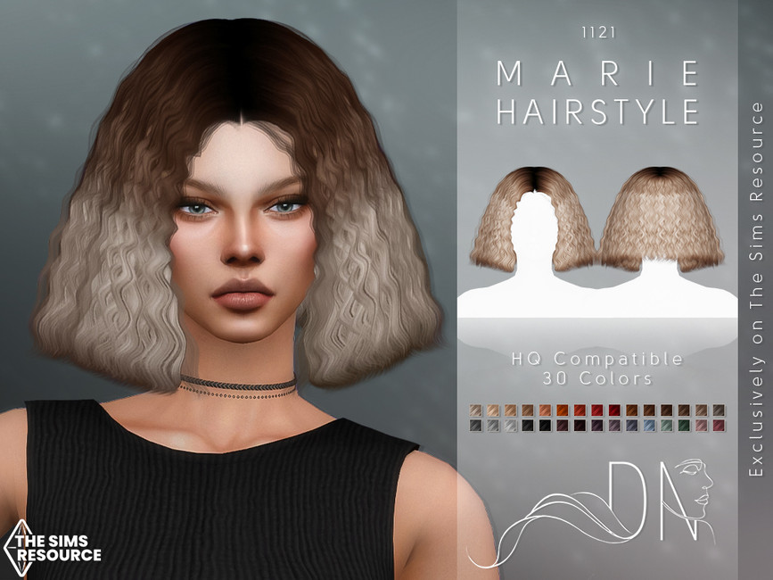 The Sims Resource - Marie Hairstyle