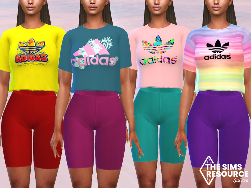 The Sims Resource - Athletic Crop Tops
