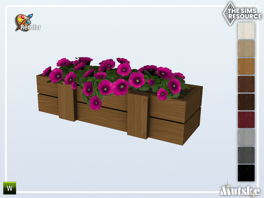 The Sims Resource | Planterbox A Pink Recolor 1x1