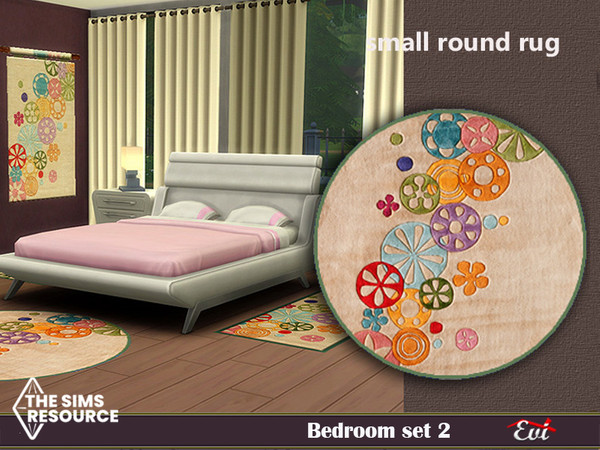 The Sims Resource | bedroom small round rug 2