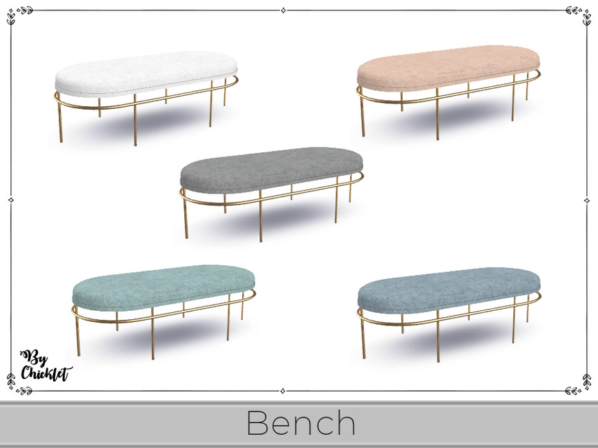 The Sims Resource - Floral Dreams Bench