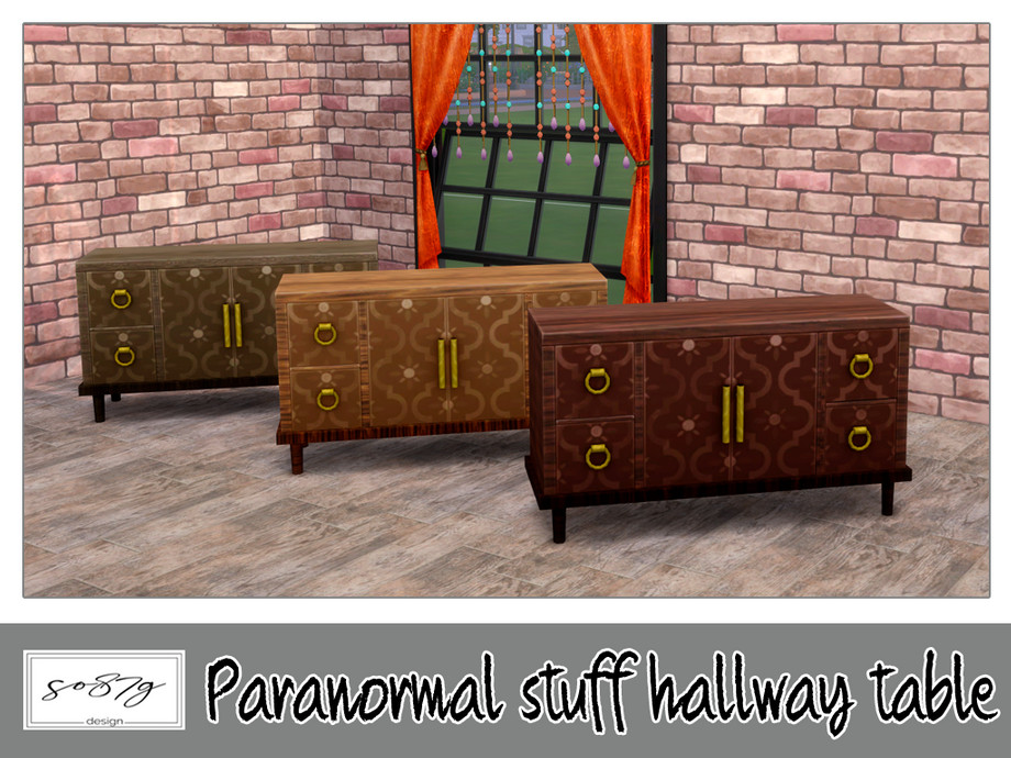 The Sims Resource | Paranormal hallway table