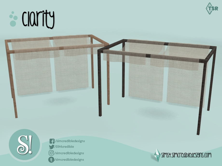 The Sims Resource - Clarity freestanding pergola with canopy