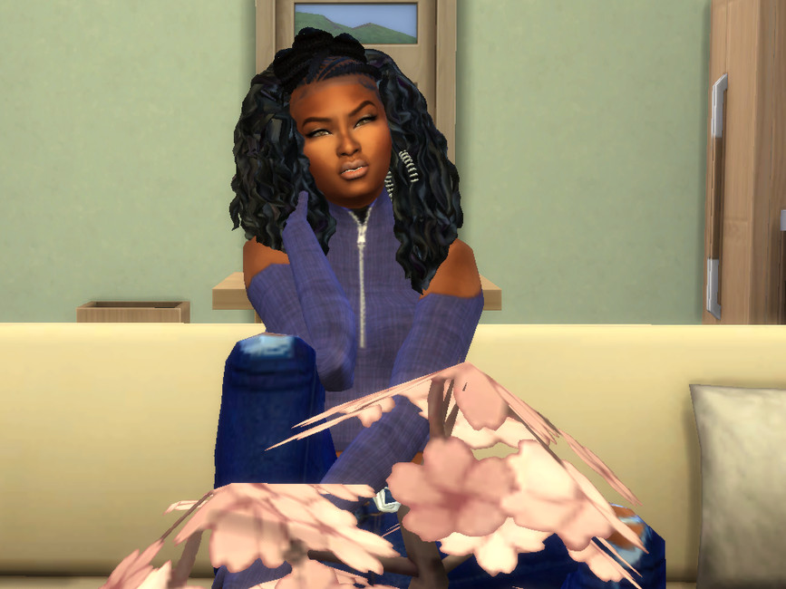 The Sims Resource - Braided Wavy Wonder