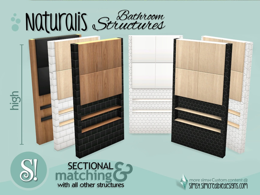 The Sims Resource - Naturalis Structure cabinet 2x1 tall