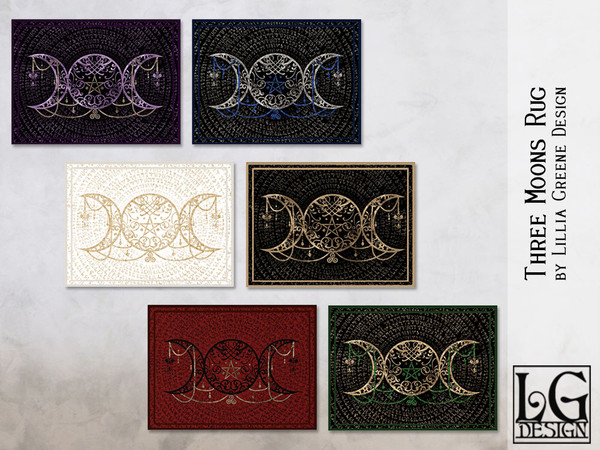 The Sims Resource | Three Moons Rug