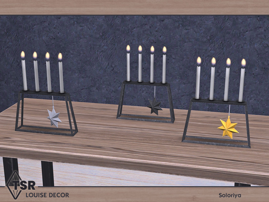 The Sims Resource - Louise Decor. Functional Candles, v2
