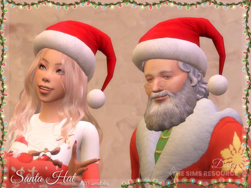 The Sims Resource - Santa Hat (Adults)
