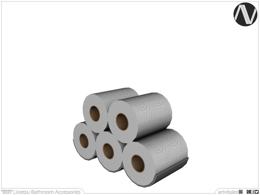 The Sims Resource - Joetsu Toilet Paper Storage