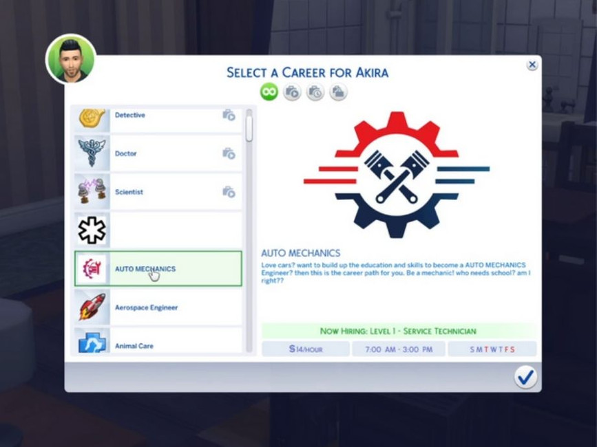 The Sims Resource - Auto Mechanic Career