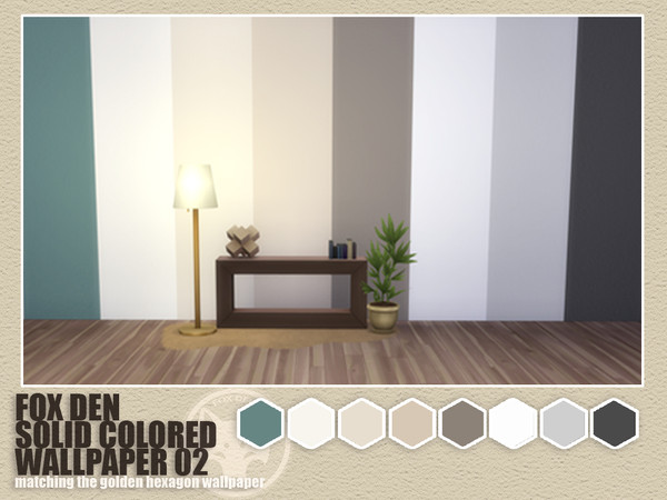 The Sims Resource | hexagon wallpaper solid colors 02