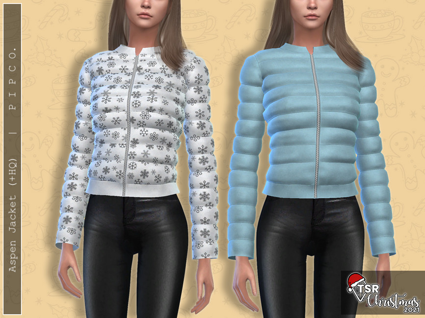 The Sims Resource - TSR Christmas 2021 - Aspen Puffer Jacket.