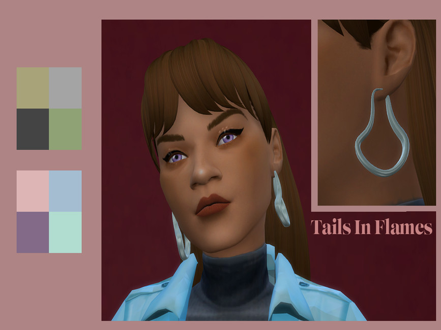 The Sims Resource - Pear Shaped Earrings
