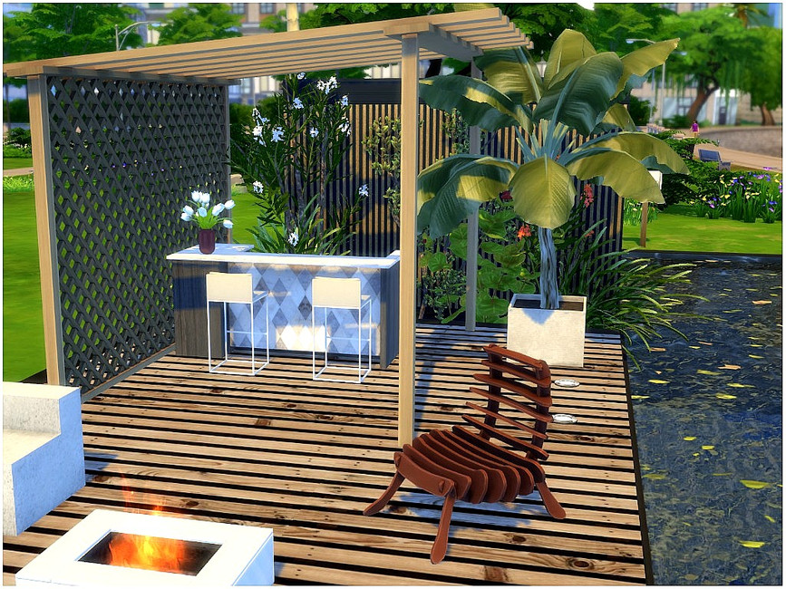 The Sims Resource - Bamboo Deck