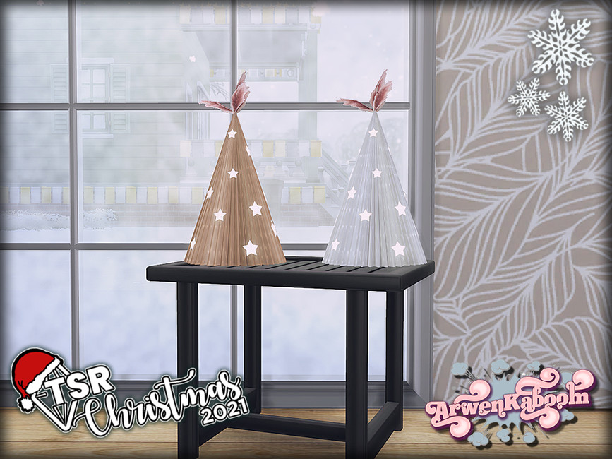 The Sims Resource - TSR Christmas 2021 Trees - Flat Christmas Tree 7 Small