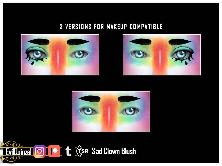 The Sims Resource - Sad Clown Blush