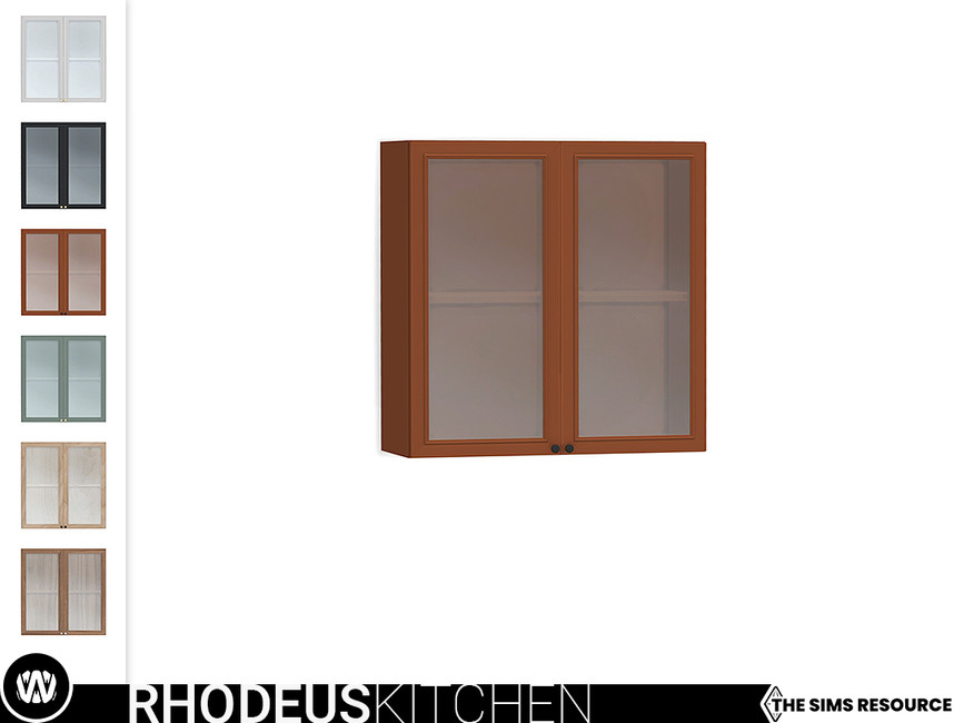 The Sims Resource - Rhodeus Cabinet with Glass