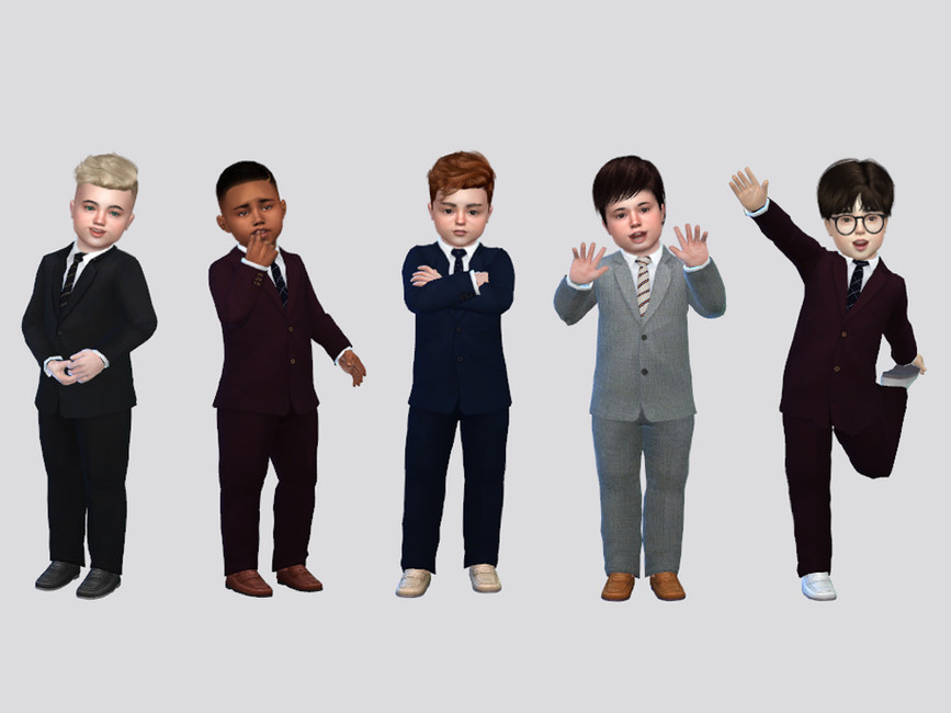 The Sims Resource - Felipe Formal Suit Toddler