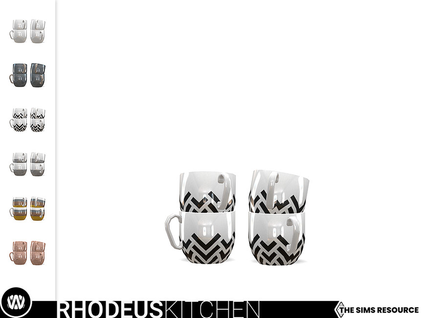 The Sims Resource - Rhodeus Mugs