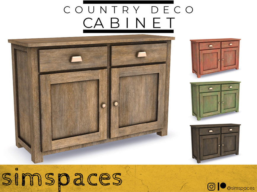 The Sims Resource - TSR 2021 Christmas Collection - Country Deco - cabinet