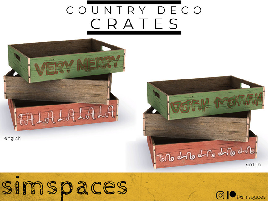 The Sims Resource - TSR 2021 Christmas Collection - Country Deco - crates