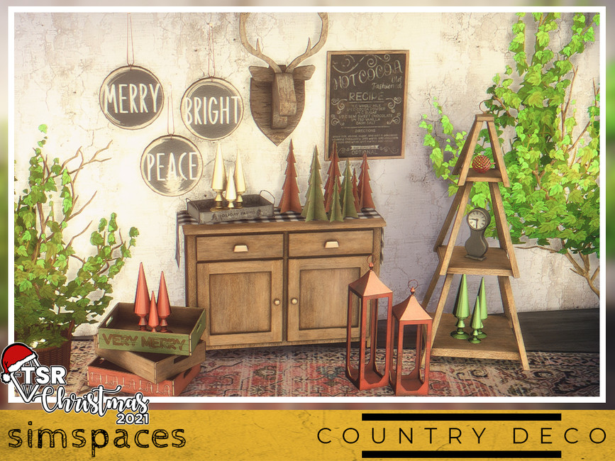The Sims Resource - TSR 2021 Christmas Collection - Country Deco