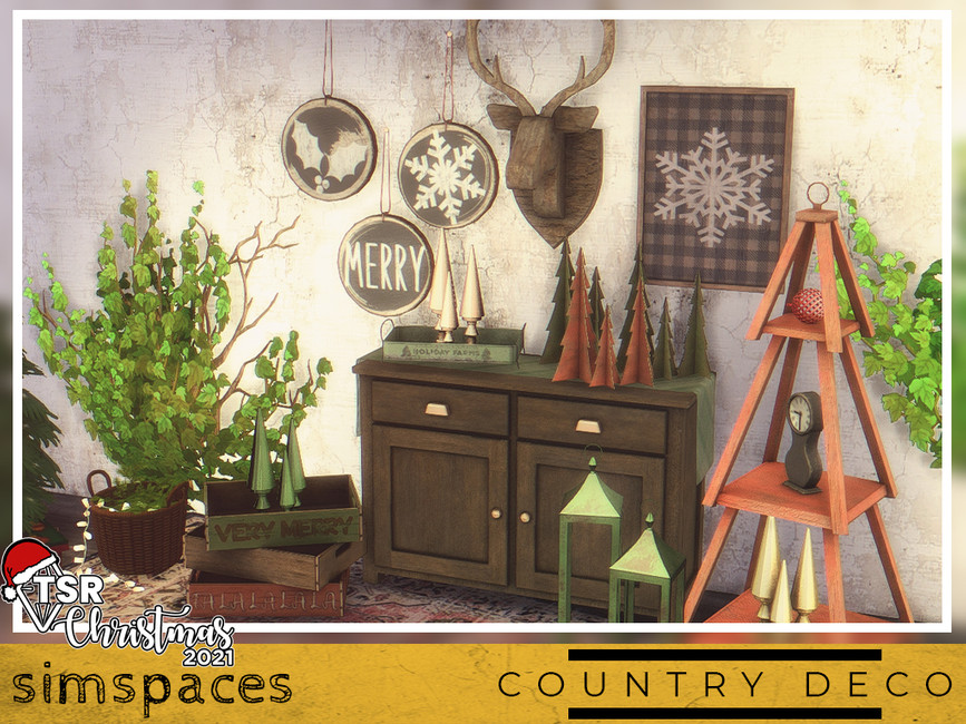 The Sims Resource - TSR 2021 Christmas Collection - Country Deco