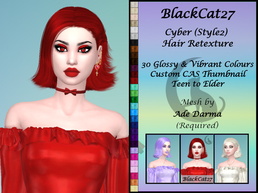 The Sims Resource - Ade Darma Cyber Hair Retexture (MESH NEEDED)